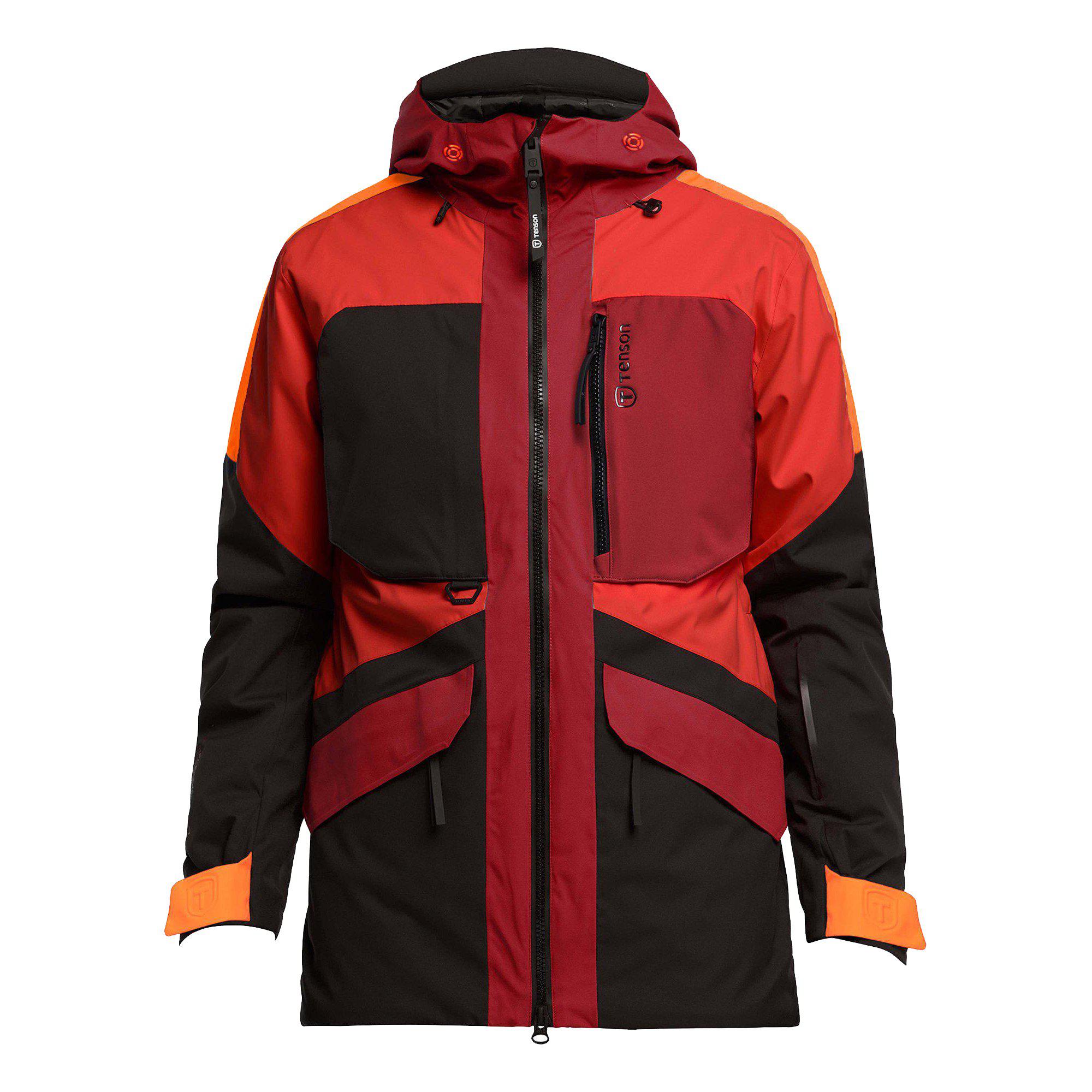 Tenson Mens Sphere Ski Jacket | 226_orange | 226_fiery_red | XL ...