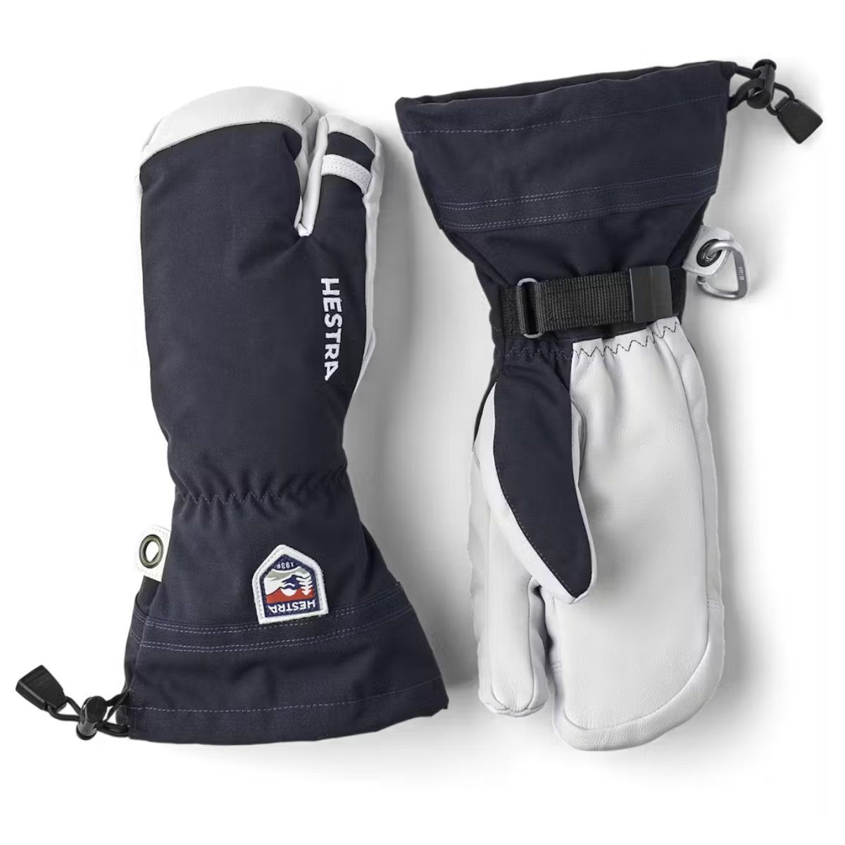 Hestra Army Leather Heli Ski 3-finger | 280 Navy | 7 | 7332540616209
